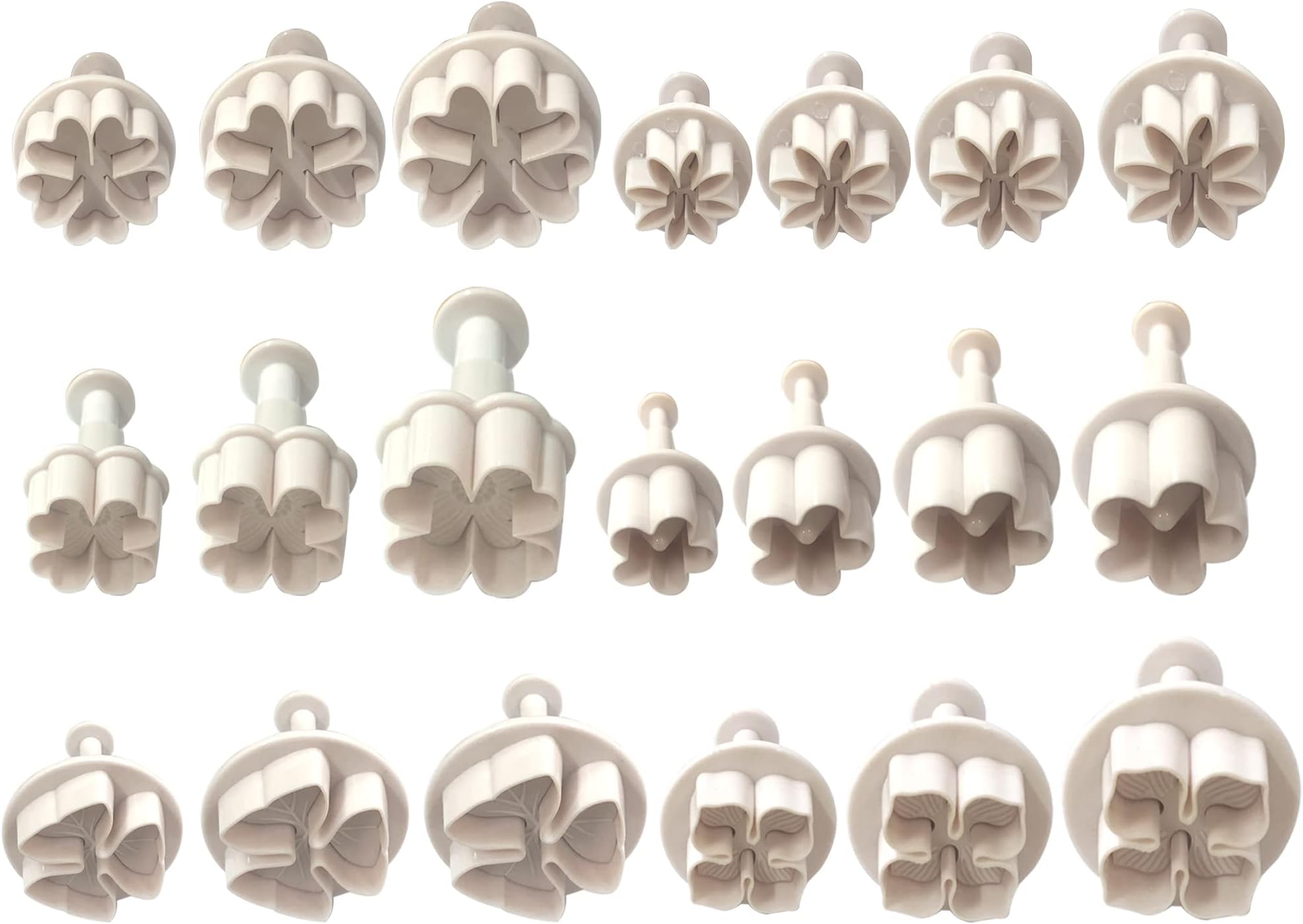 Amazon.com: Daisy Fondant Cutter, 4PCS Flower Plunger Cutters, 8Petals ...