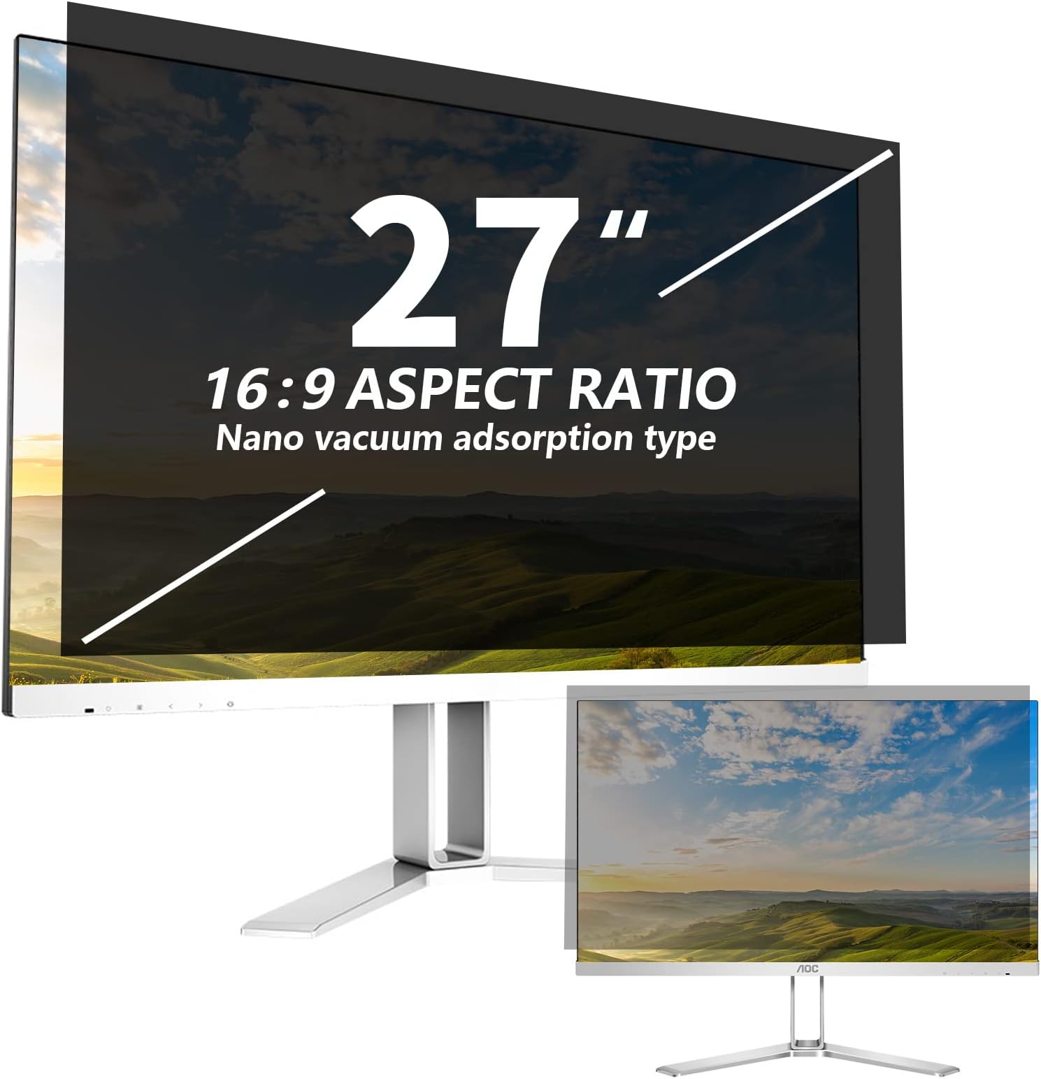 Amazon.com: [2 Pack] Dabernur 27 Inch Privacy Screen Filter Compatible ...