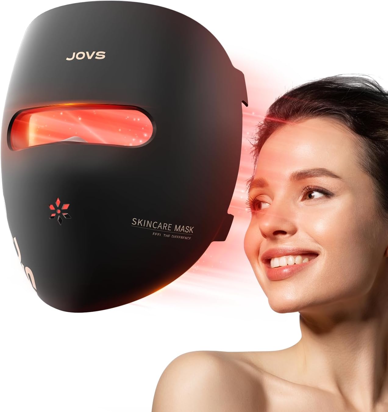 Amazon.com: JOVS LED Light Therapy Face Mask, Wireless Red Light ...