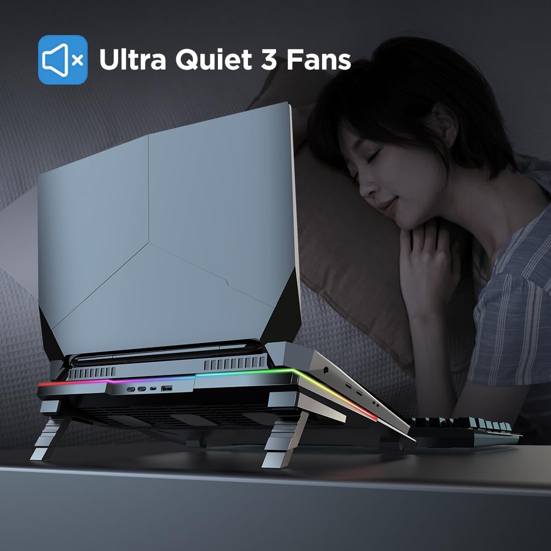 Snapklik.com : LIANGSTAR Laptop Cooling Pad, Aluminum-Alloy Gaming ...