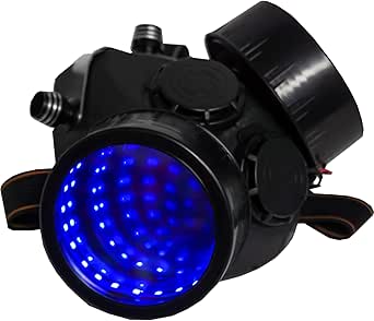 Amazon.com: foymi Punk LED Mask, Half Face Mask with Infinity Mirror ...