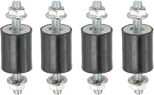 Amazon.com: PATIKIL M6 20x20mm Rubber Isolator Mounts, 4 Pcs Rubber Studs Shock Absorber Anti ...