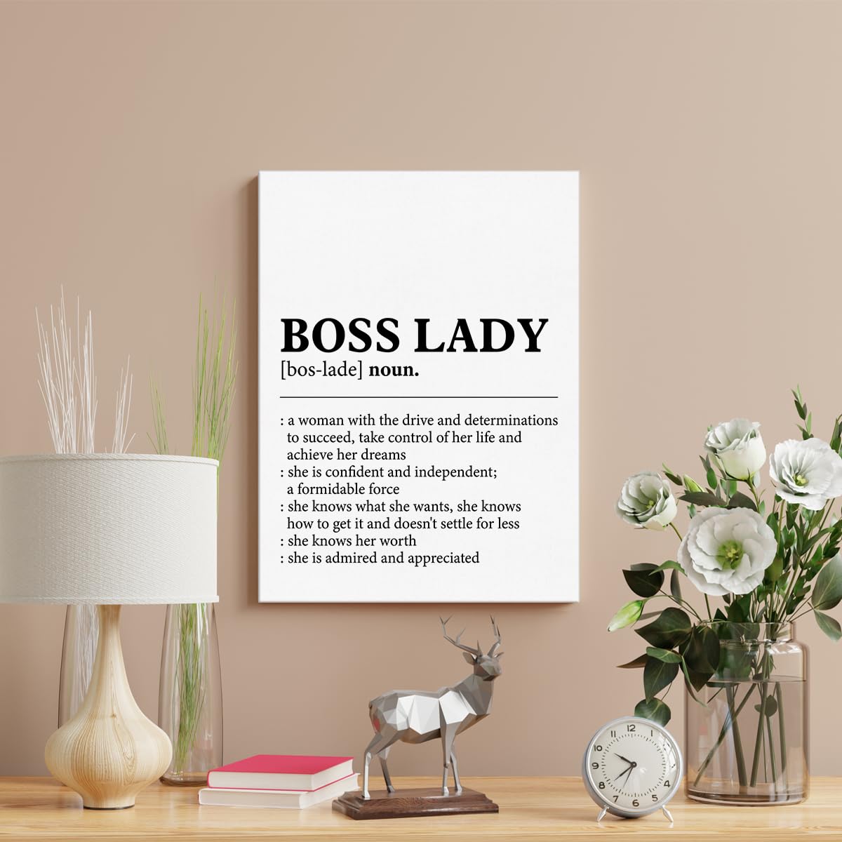 Snapklik.com : Office Wall Art Decor Boss Lady Poster Framed Painting ...