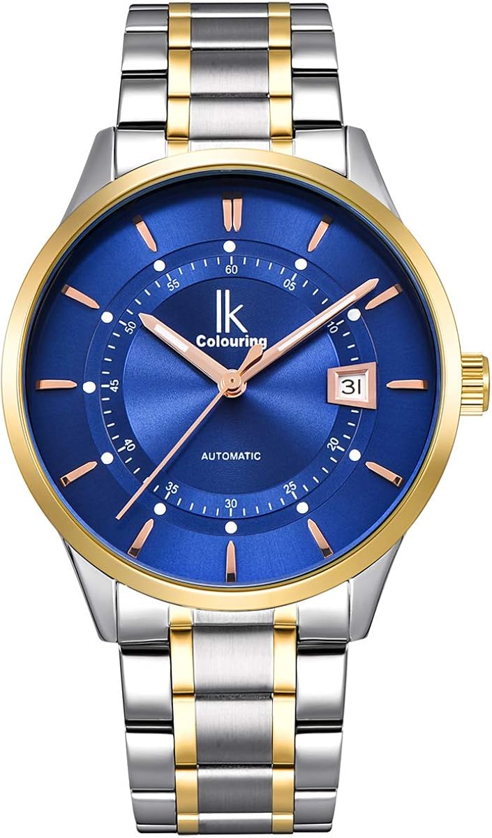 Alienwork IK Men Automatic Watch with Metal Strap Glass Bottom – BigaMart