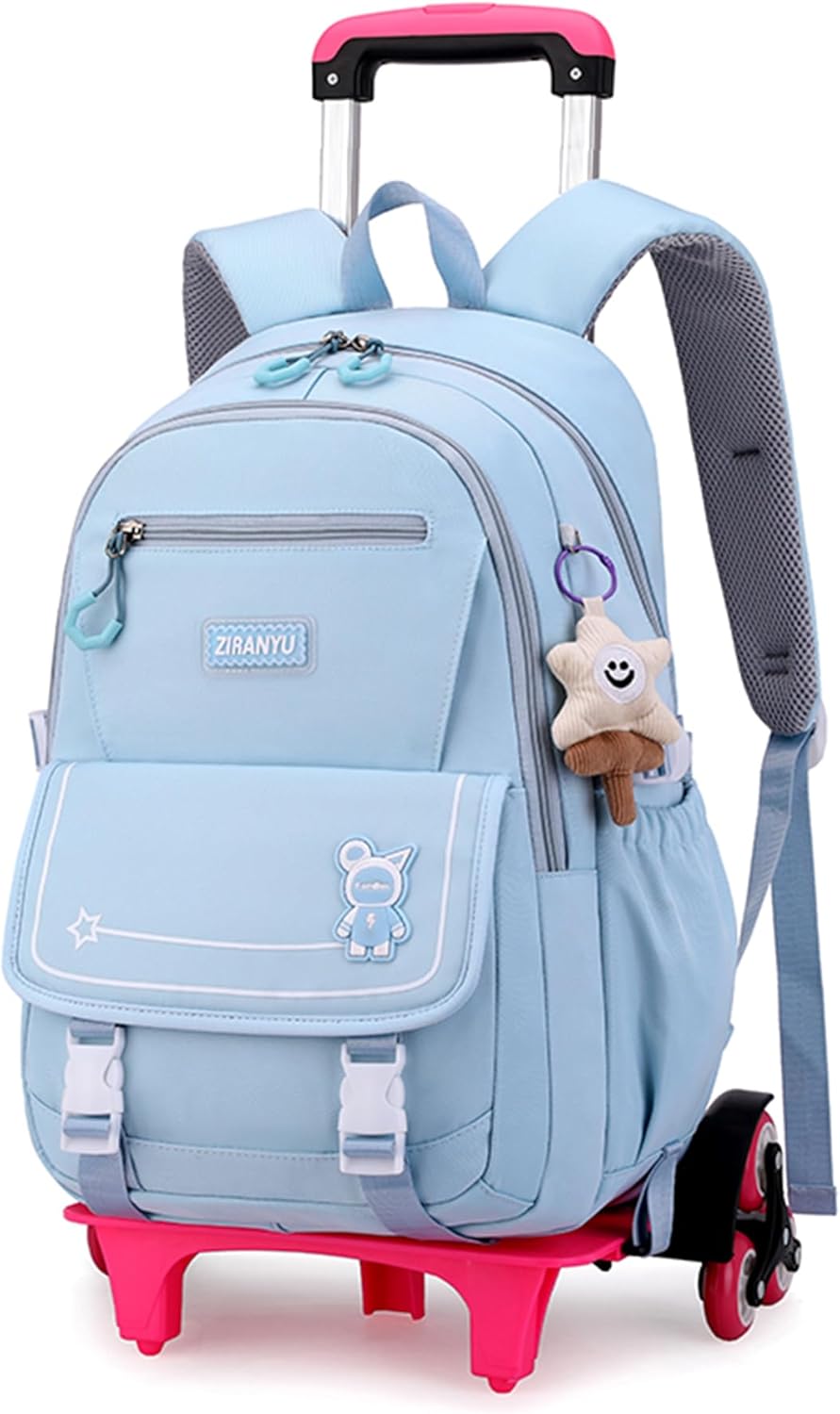 Amazon.com | Mfikaryi Rolling Backpack for Girls,Backpack with Wheels ...