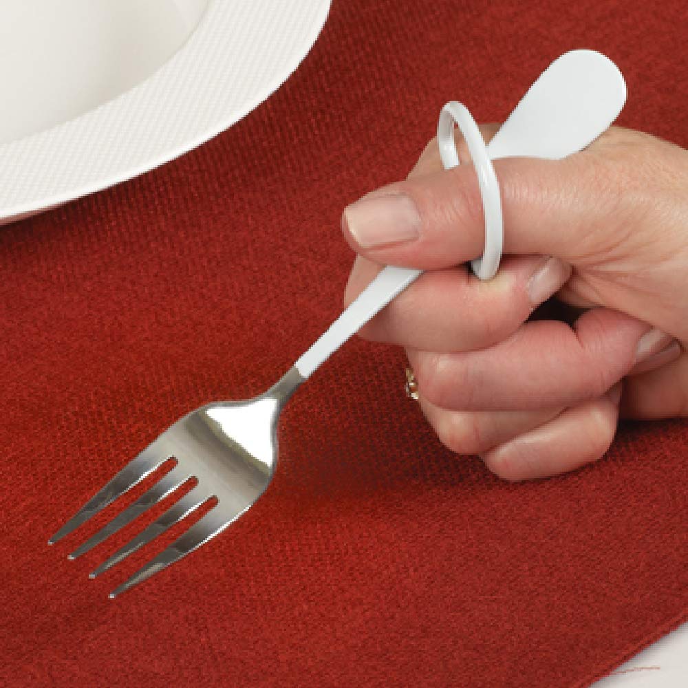 Amazon.com: SP Ableware Finger Loop Utensils - Adapted Dinner Fork ...