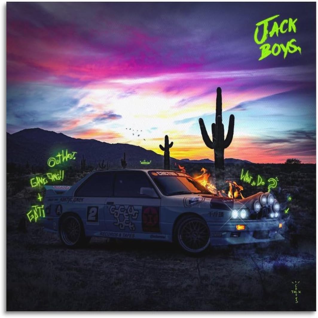 Amazon.com: YNTNDYGV Jackboys Poster Top Rap Singer Music Album Cover ...