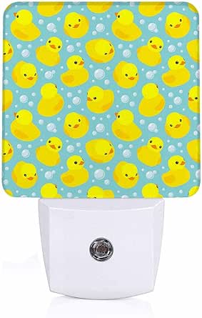 Chrobak LED Night Light,Yellow Rubber Ducks Pattern LED Night Light ...