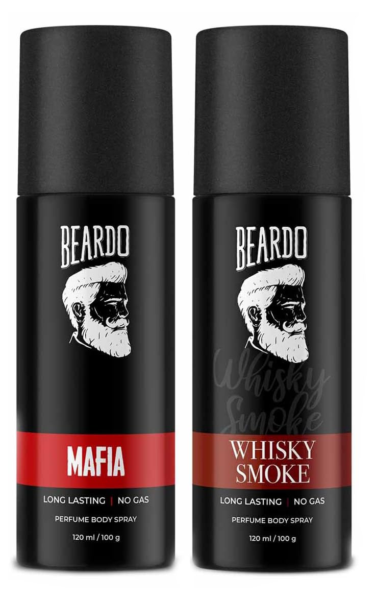 Buy Beardo Fragrance Combo | Mafia Perfume Body Spray 120 Ml & Whiskey ...
