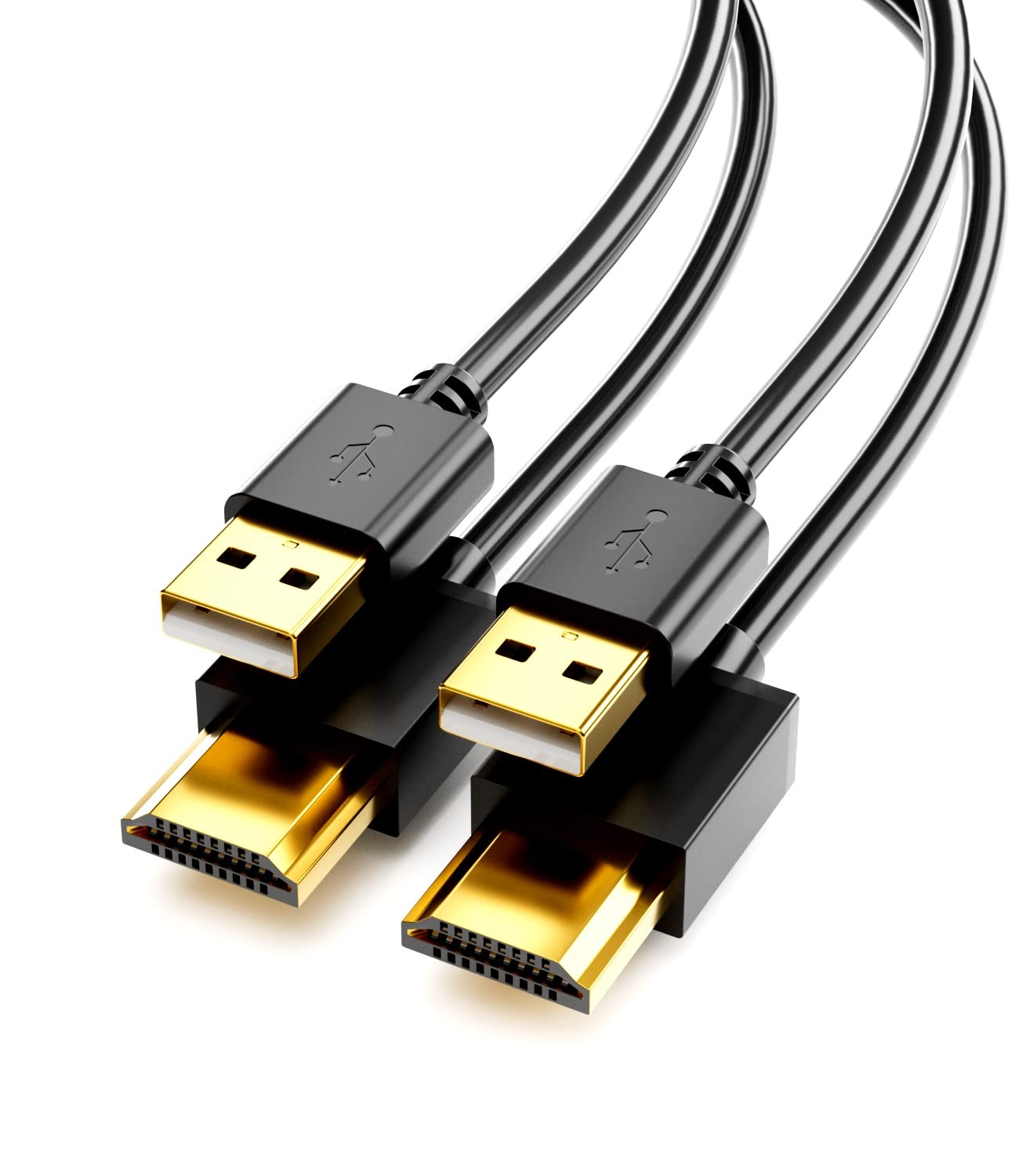 Amazon.com: USB to HDMI Charging Cable, 2pack (1M / 3.3FT) USB 2.0 Male ...