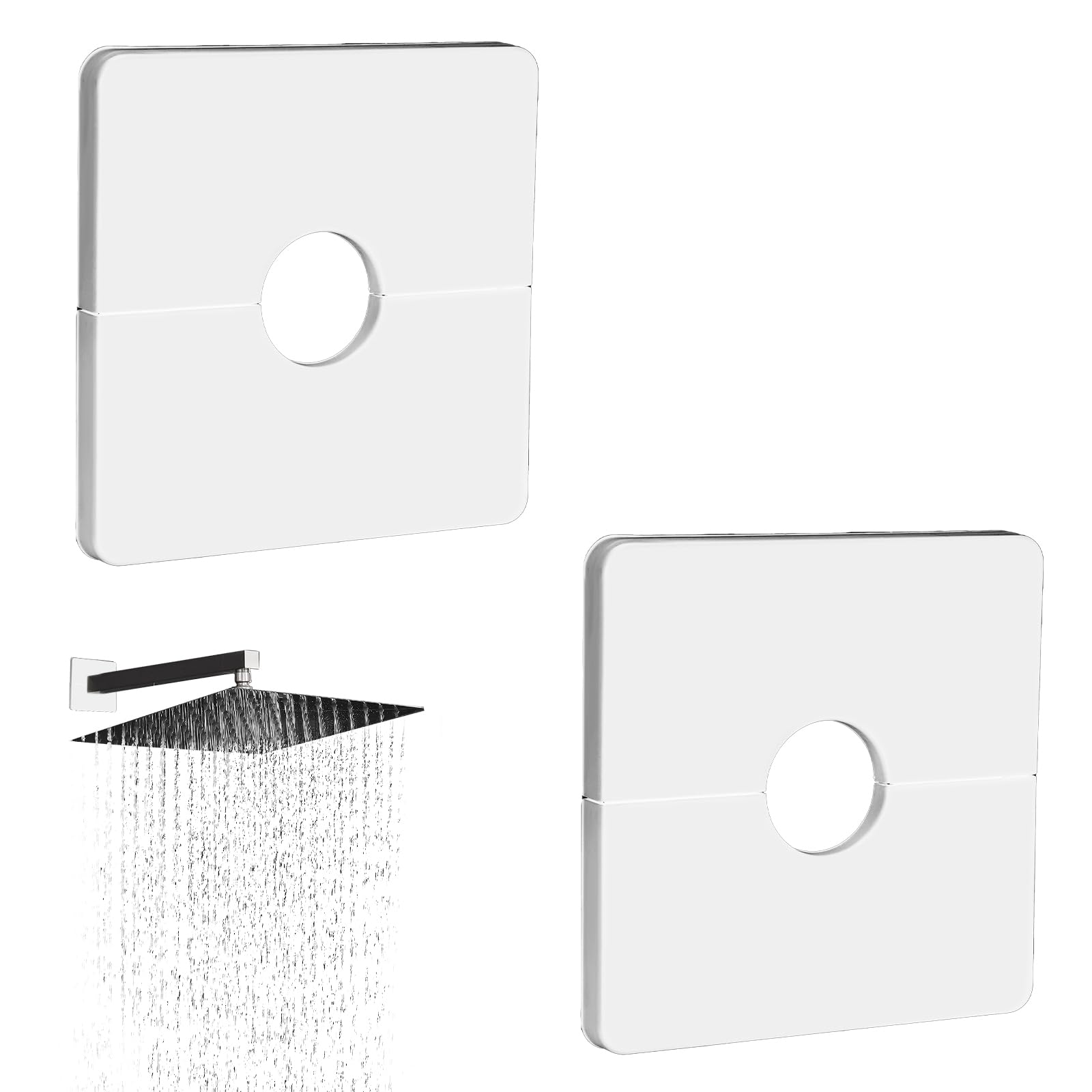 Molain 2 Pcs Escutcheon Plate Wall Split Flange, 22mm/0.87in ABS Wall ...