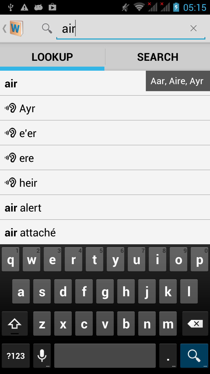 WordWeb English Dictionary - Application sur Amazon Appstore