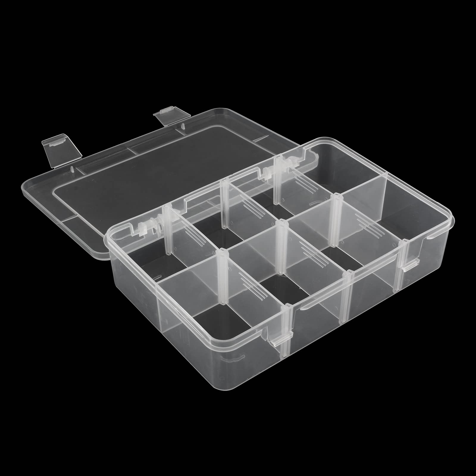 Amazon.com: Cionyce 1 Pack Plastic 8-Grid Case Hard Plastic Storage Box ...