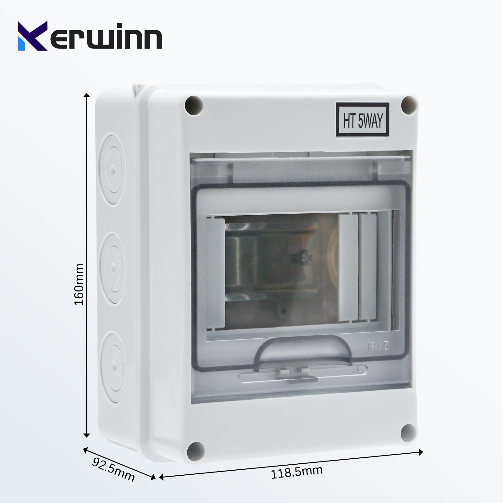 Snapklik.com : KERWINN 5 Way Distribution Protection Box,ABS/PC Alloy ...