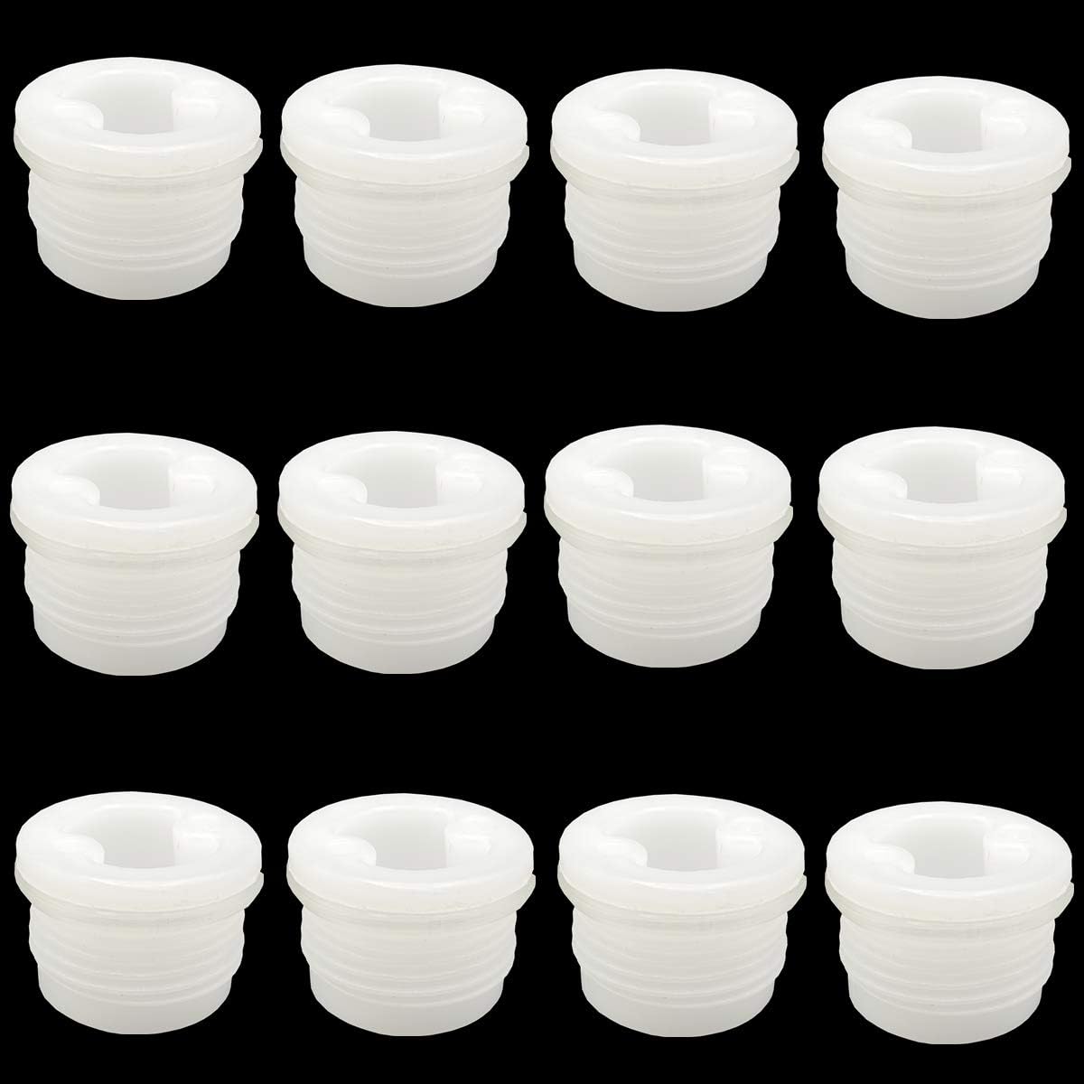 Amazon.com: 12 PCS 3/4" Bung Cap with Gasket, Poly Buttress Drum Bung ...