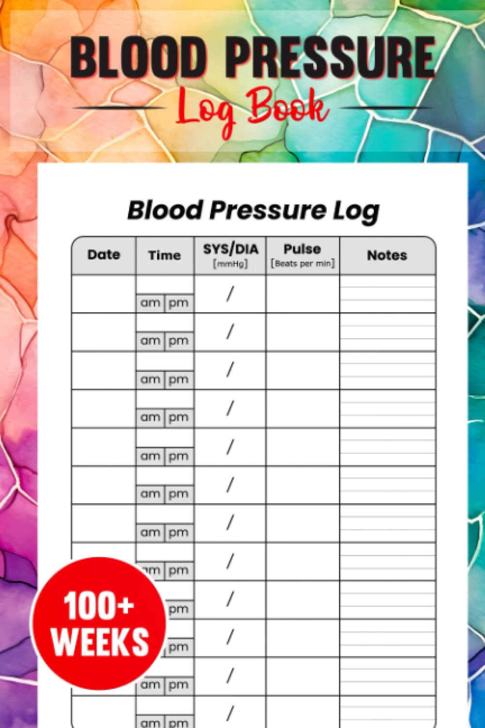 Blood Pressure Log Book: Blood Pressure Diary, A Blood Pressure Log ...