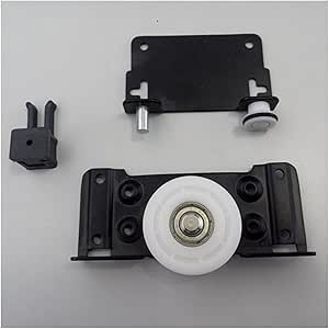 Amazon.co.jp: 1 Set Wardrobe Sliding Door Black Pulley Wardrobe Buffer ...