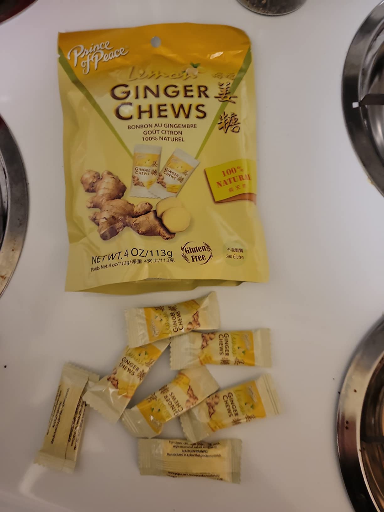 Amazon.com : Prince of Peace Ginger Chews With Lemon, 4 oz. ? Candied ...