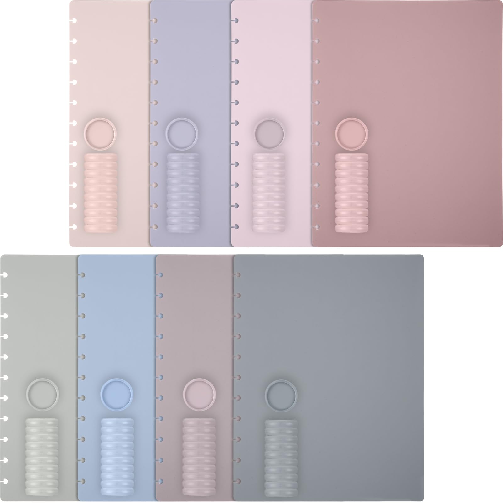 Amazon.com: Fuutreo 8 Set Discbound Notebook Cover and Disc Set 8.5 X11 ...
