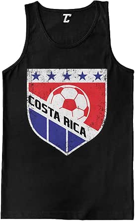 Amazon.com: Costa Rica Crest - Soccer Futbol Sports Men's Tank Top ...