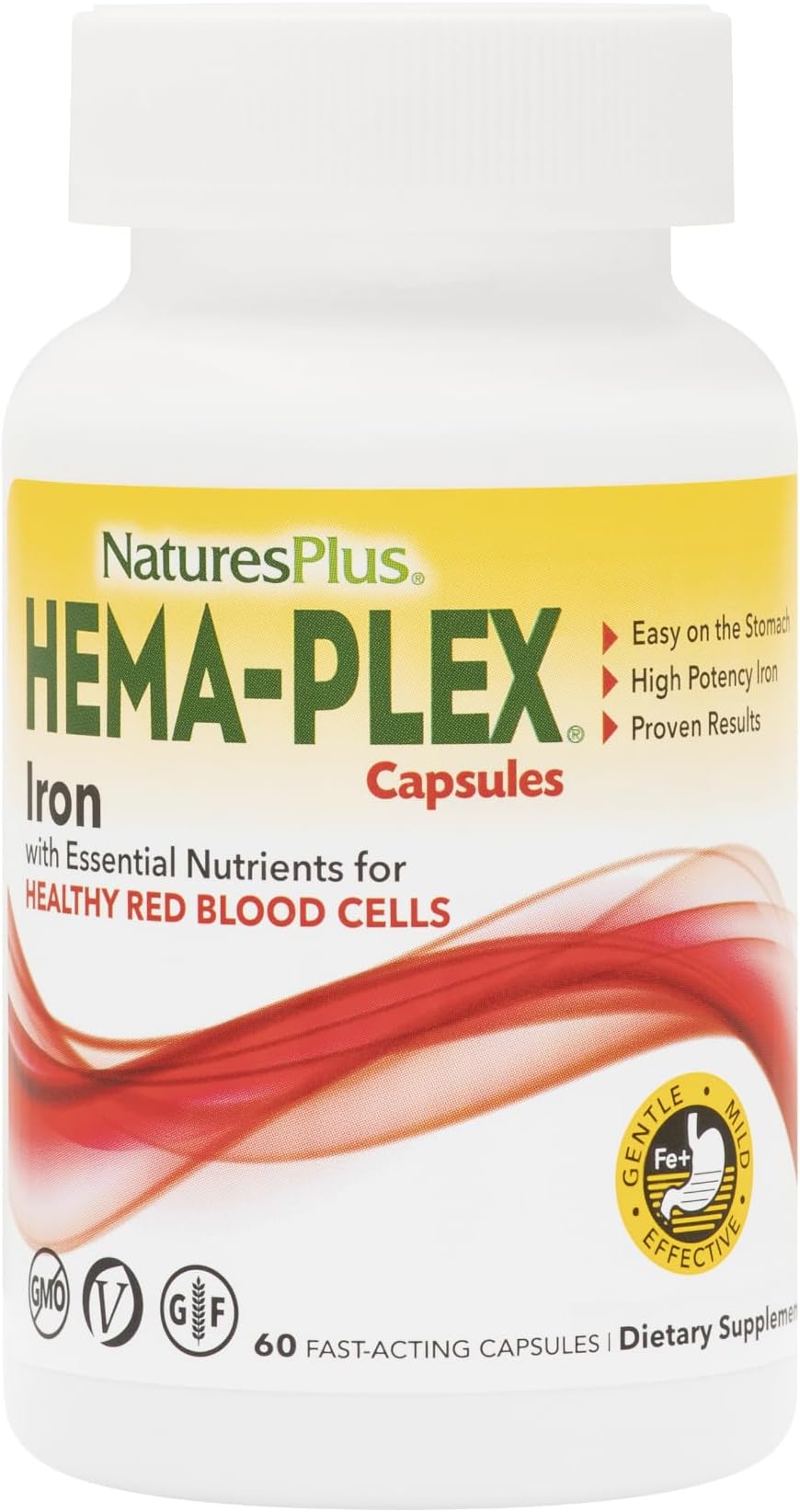 Amazon.com: Natures Plus Hema-Plex Iron - 60 Fast-Acting Softgels - 2 ...