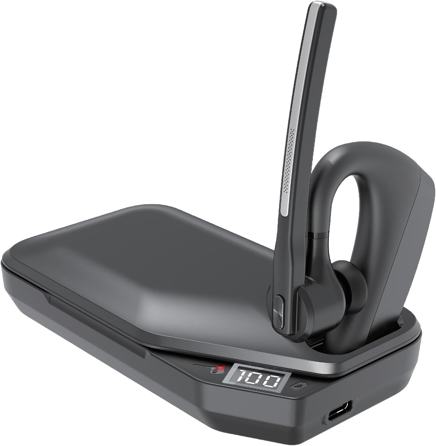 Amazon.com: EKVANBEL Bluetooth Headset V5.3, Wireless Earpiece with 1000mAh Charging Case, 96H ...