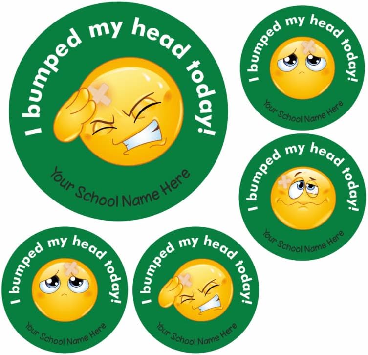 School Stickers Personalised Bumped Head Stickers - 35mm Mini Sheets ...
