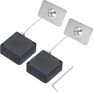 Amazon.com: MECCANIXITY Retractable Cable Lock with Double-Sided ...