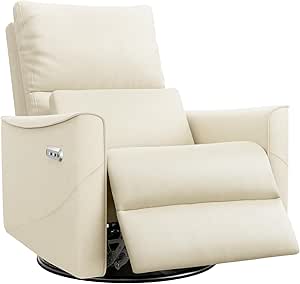 Amazon.com: Power Swivel Rocker Recliner Chair for Adults, Glider ...