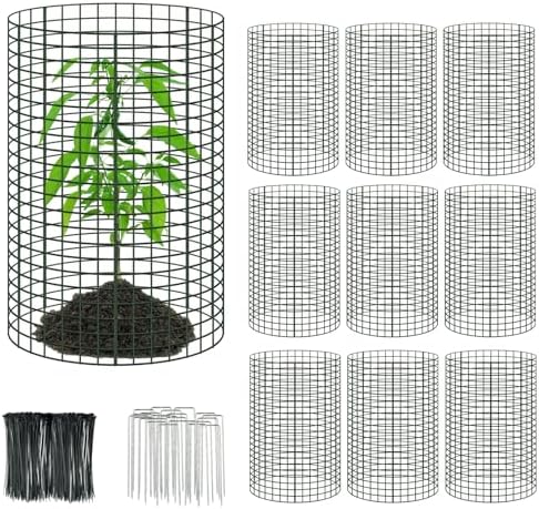 Amazon.com : 10 Packs 24"x 12" Large Wire Plant Protectors Wire Plant ...