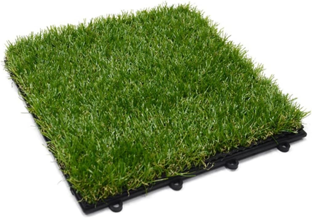 Amazon.com: Artificial Grass Turf Tile Artificial Interlocking Lawn ...
