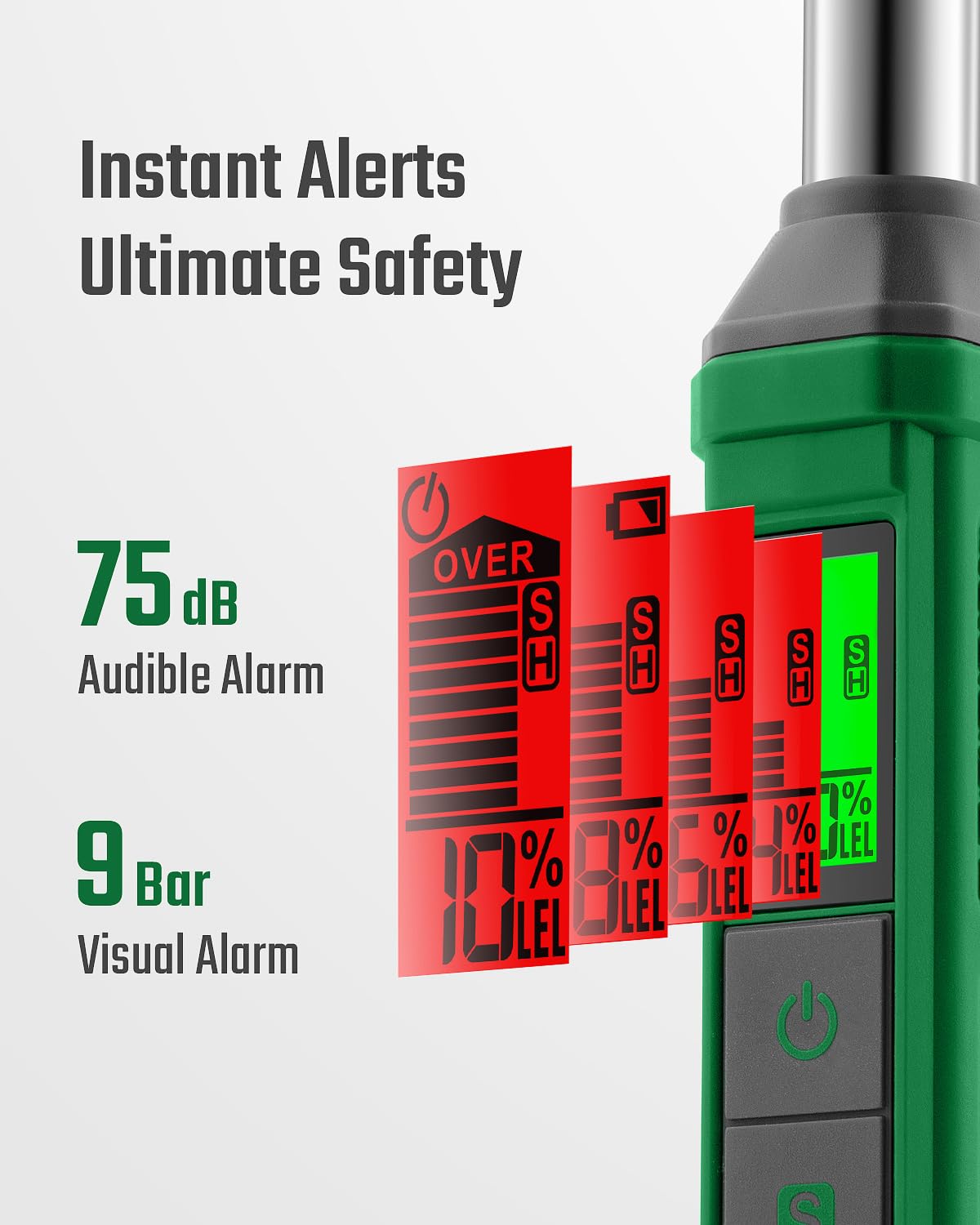 Snapklik.com : Natural Gas Detector, TopTes PT299 Gas Leak Detector