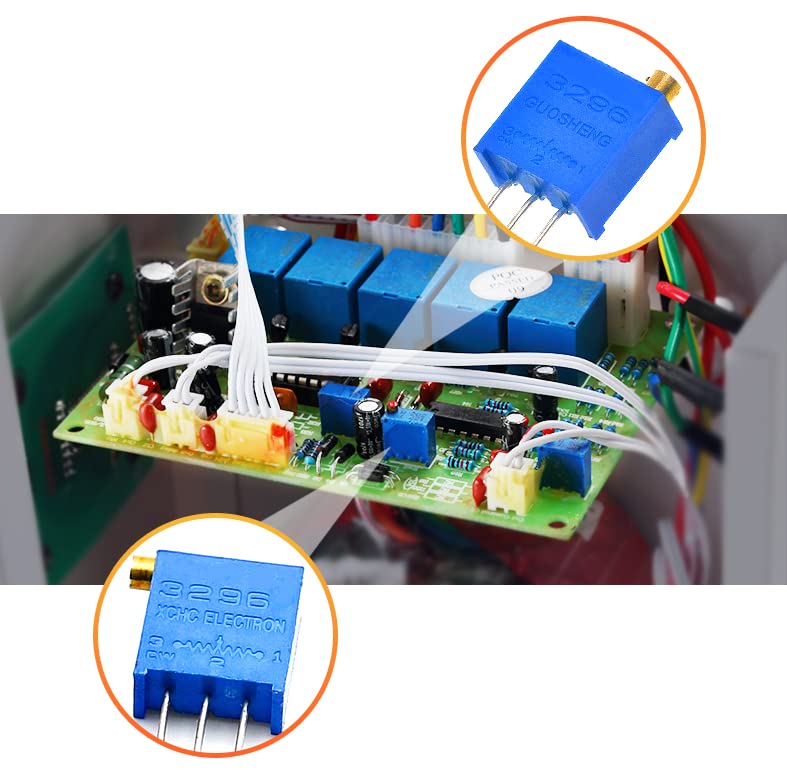 Snapklik.com : Fielect 50Pcs 5K Ohm Multiturn Trimmer Potentiometer ...