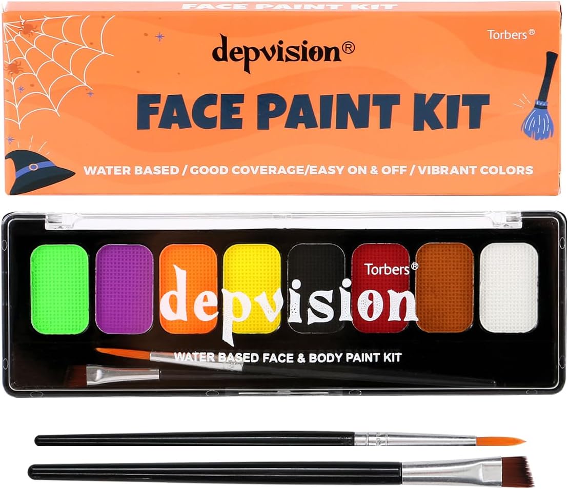 Amazon.com: Halloween Face Body Paint Oil 12 Color, Professional Non ...
