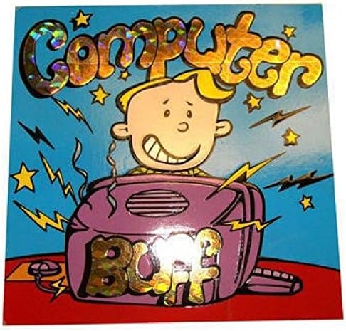 Amazon.com: Card And Envelope Happy Birthday Computer Buff Design ...