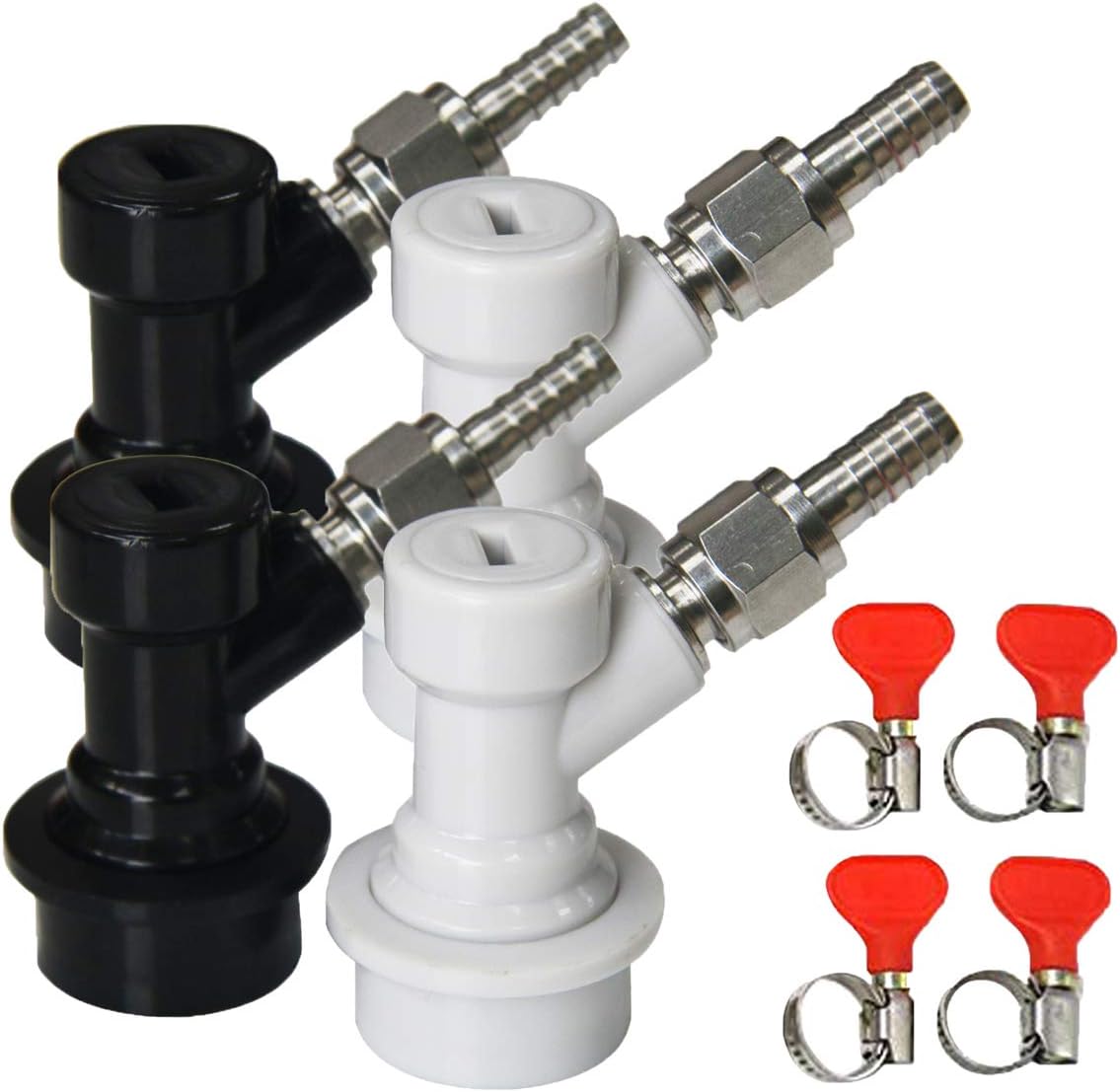 Amazon.com: Ball Lock Keg Disconnect Set - LUCKEG Brand Ball Lock MFL ...