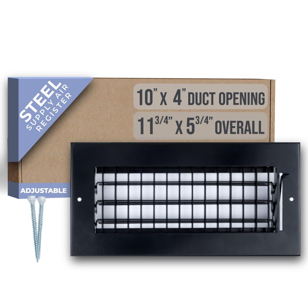 Fits 10x4 Duct Opening Steel Adjustable Air Supply Grille by Handua ...