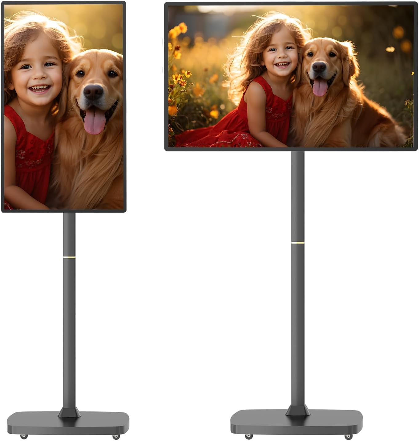 Amazon.com: 25" Smart Portable TV on Wheels 1080p Touch Screen Monitor ...