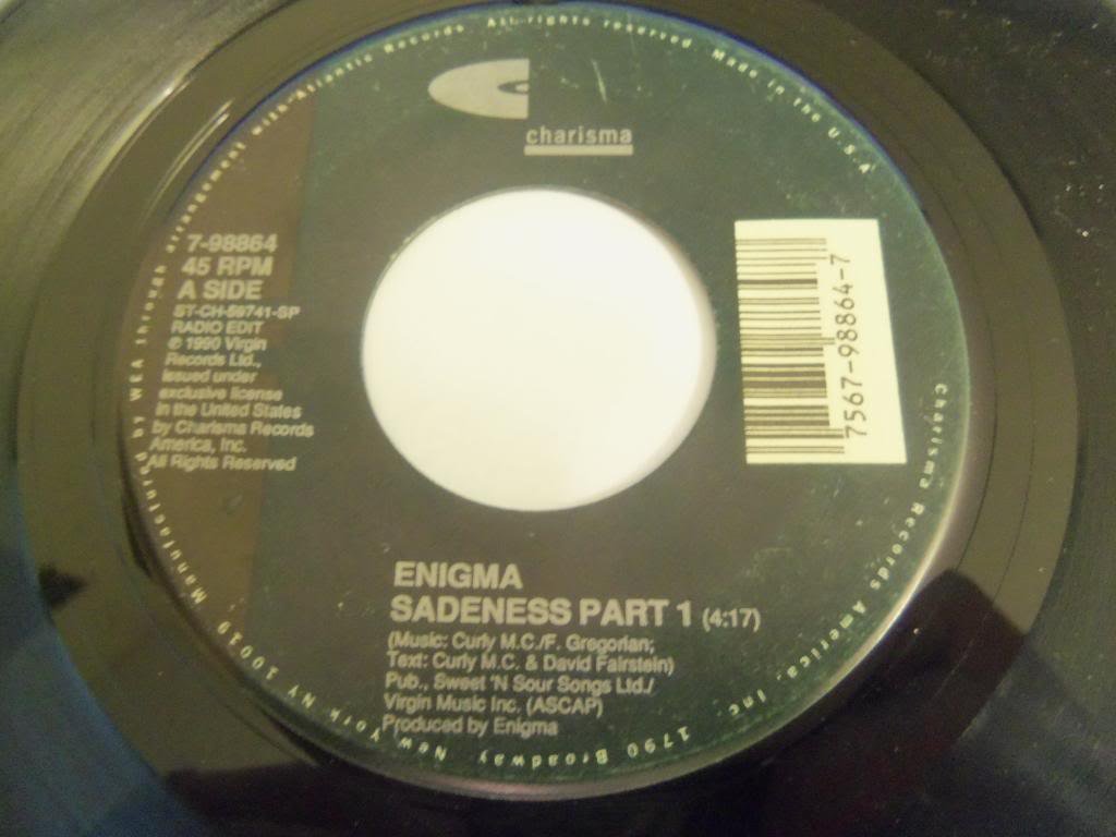 Amazon.com: Sadeness Part 1 (Radio Edit) / Same (Meditation Mix) VINYL ...
