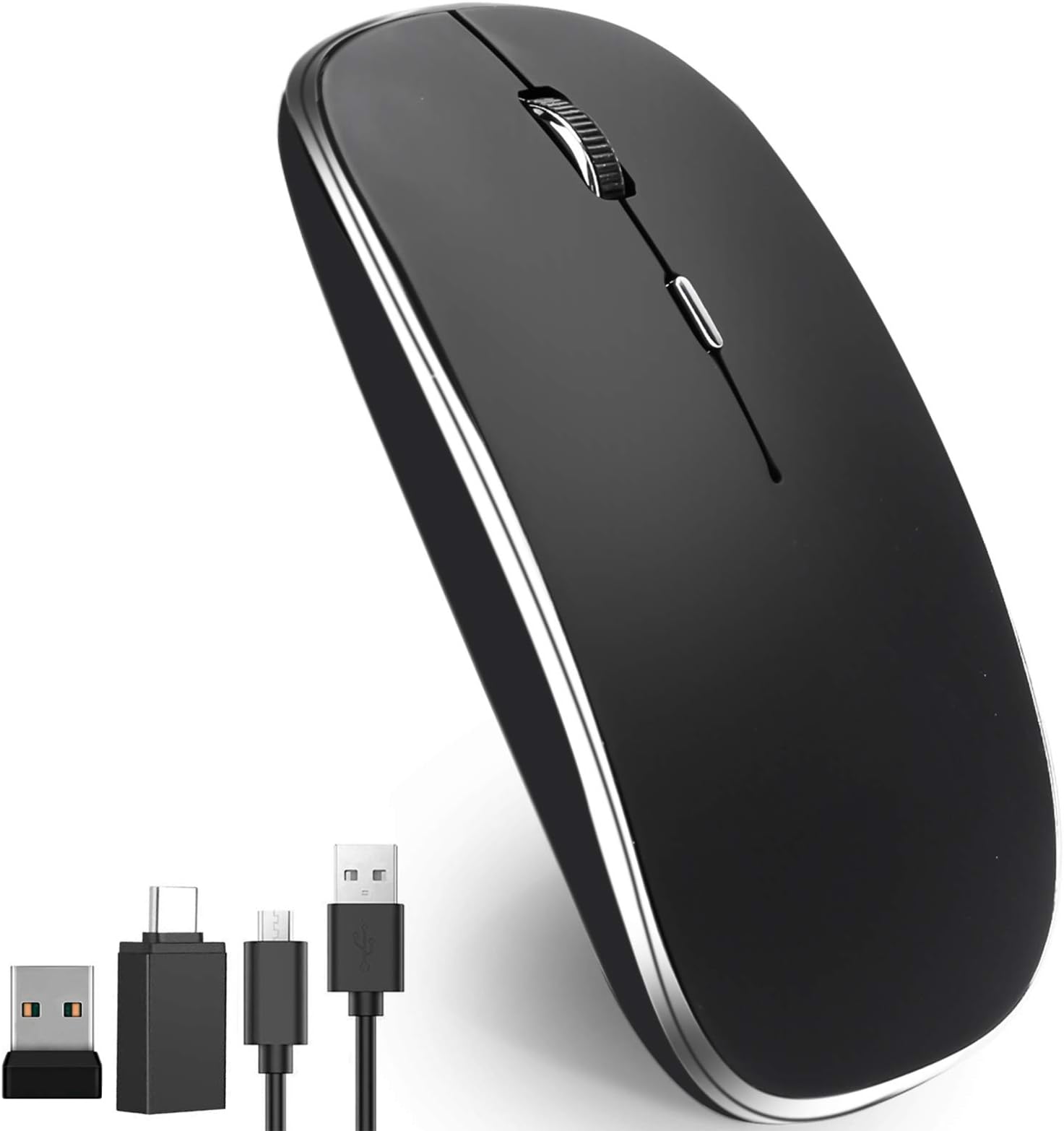 LED Mouse Inalámbrico Recargable, Fotgear Ratón Wireless 2.4G ...