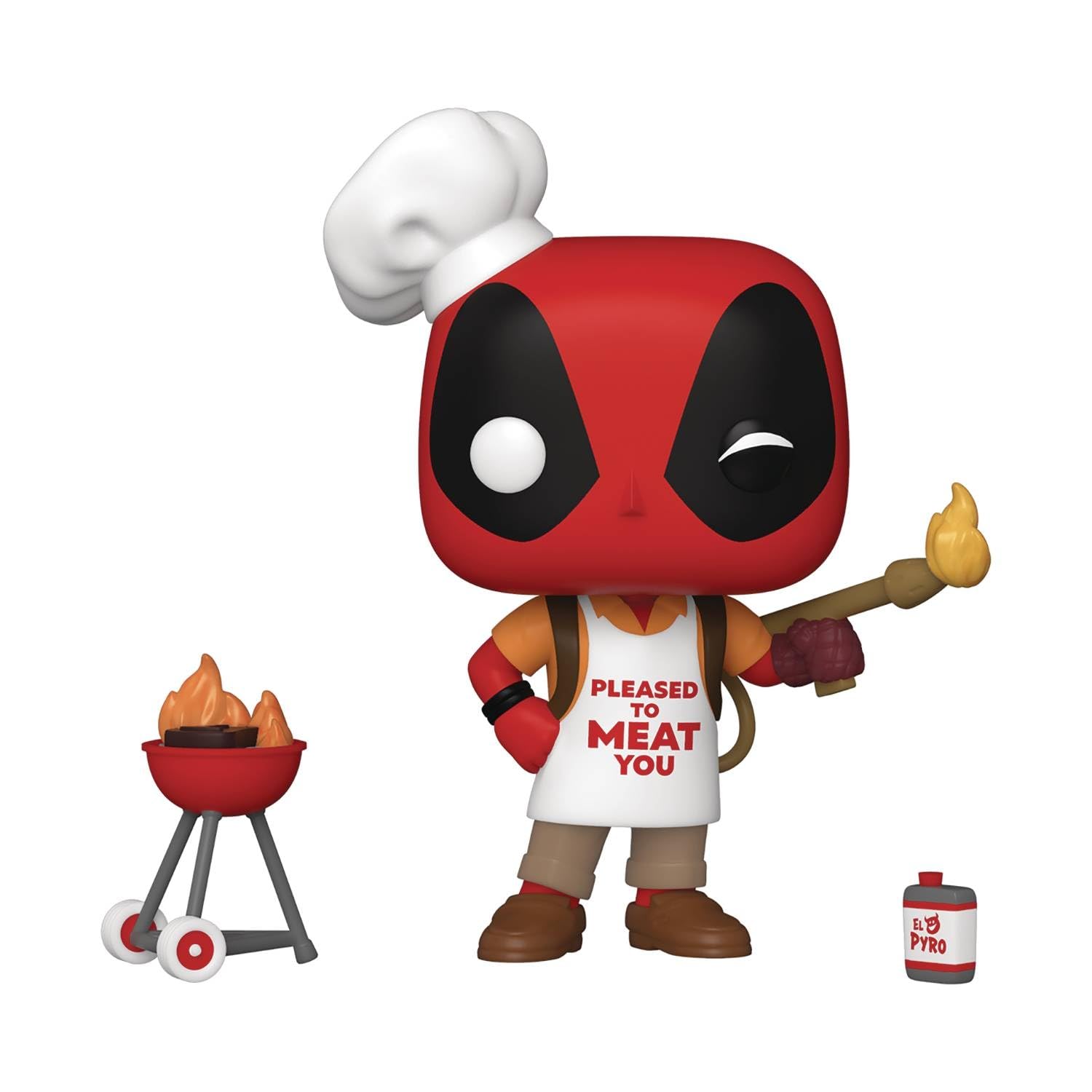 Funko Pop! Marvel: Deadpool 30th - Backyard Griller Deadpool, Kiddie ...
