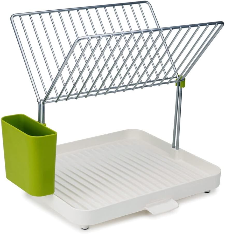 Joseph Joseph Y-Rack 2 -Tier Dish Drainer - White/Green : Amazon.co.uk ...