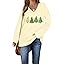 DUOEASE Pull Femme Automne Chic Elegant Col en V Sweatshirt Casual ...