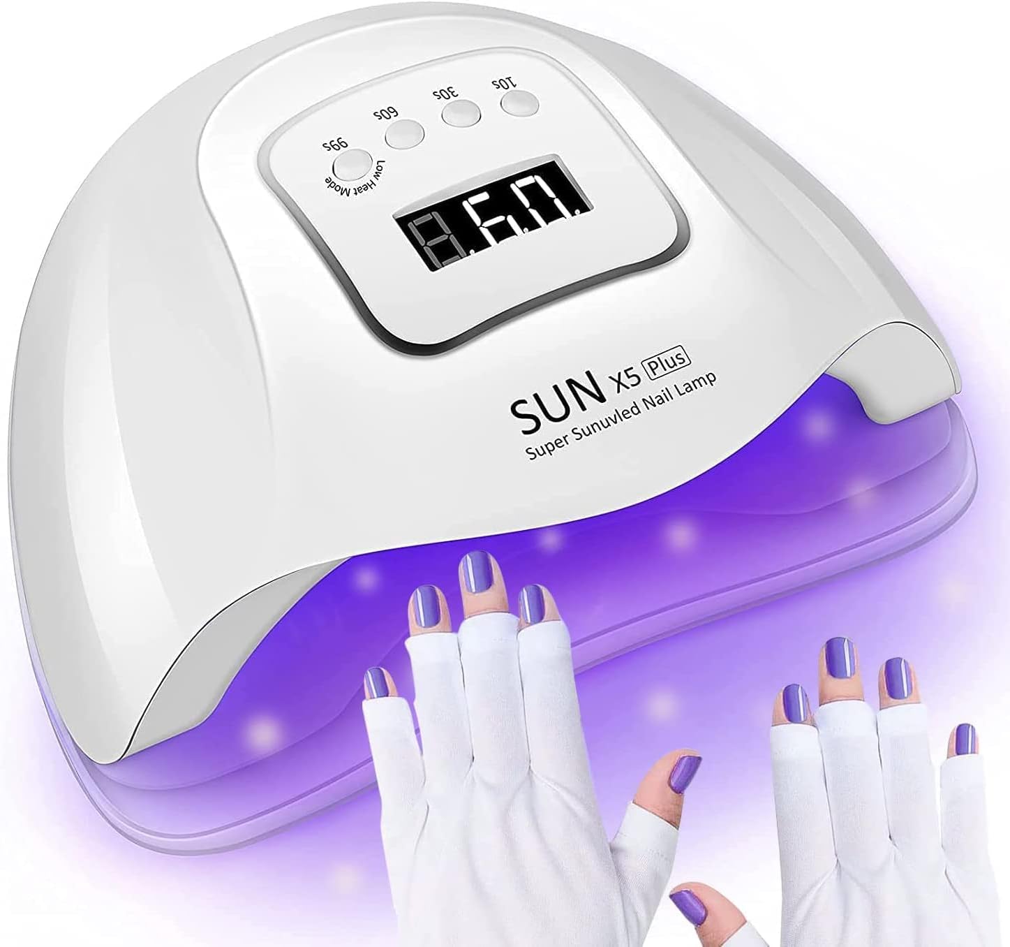 LED UV Nail Lamp, 120W Nail Dryer, Professional Gel Nail Polish Curing ...