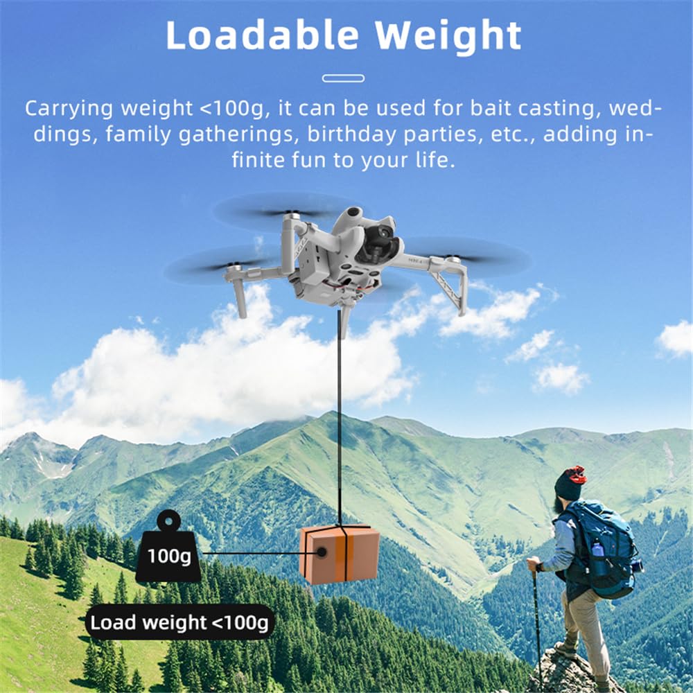 Aerial Drop Kit DJI Mini 4 Pro Airdrop System - & 100g Payload Release ...