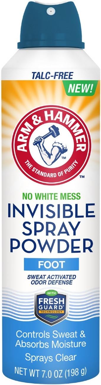 Amazon.com : Arm & Hammer Invisible Spray Foot Powder 7.0 oz (Pack of 2 ...