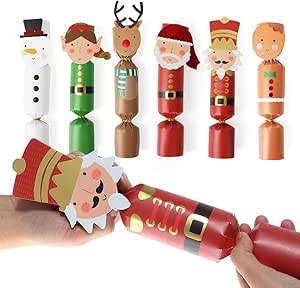 Sparkles Partyware Christmas Cracker Set - Pack of 6 - DIY Christmas ...