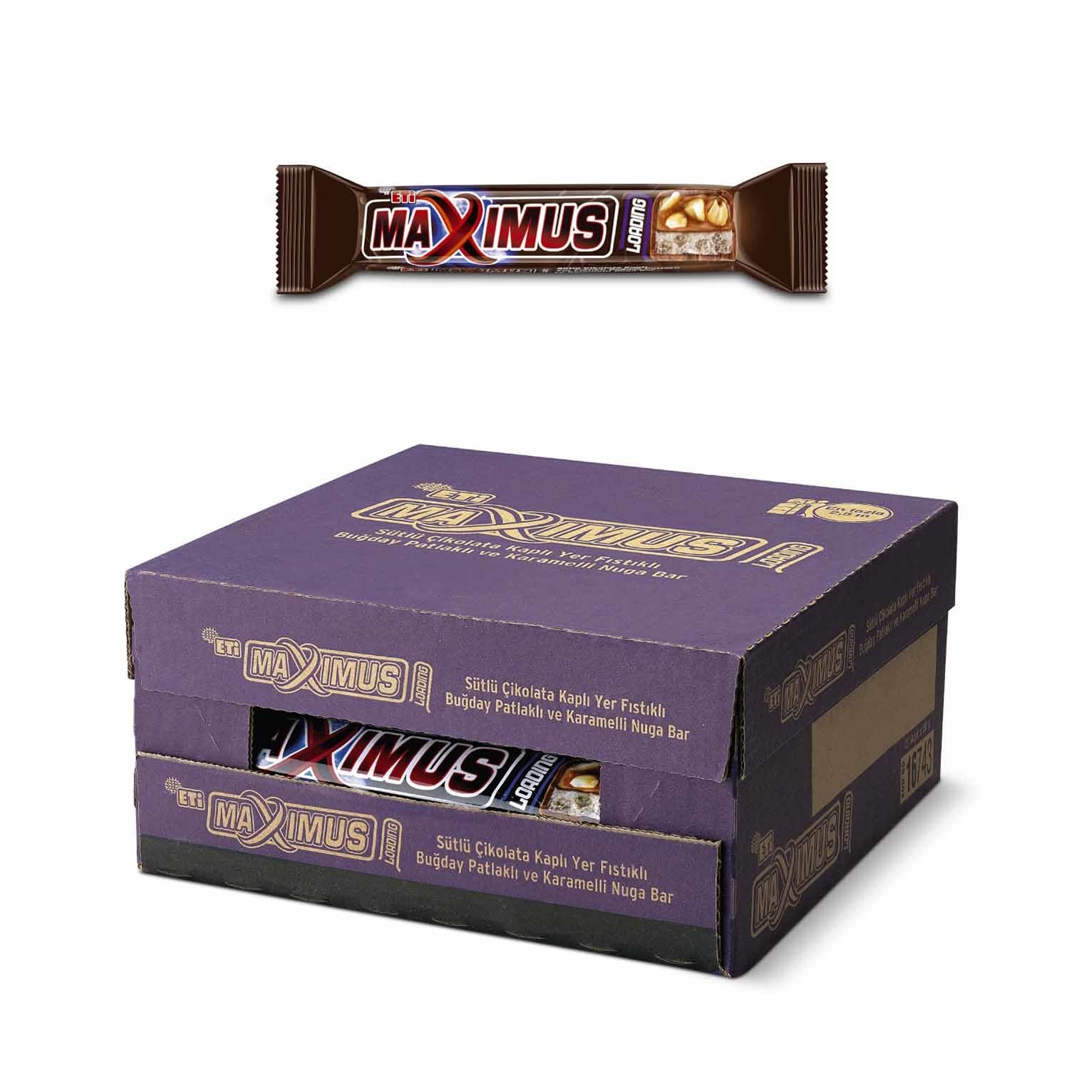 Eti Maximus Loading 50 g x 20 Adet : Amazon.com.tr: Gıda Ürünleri