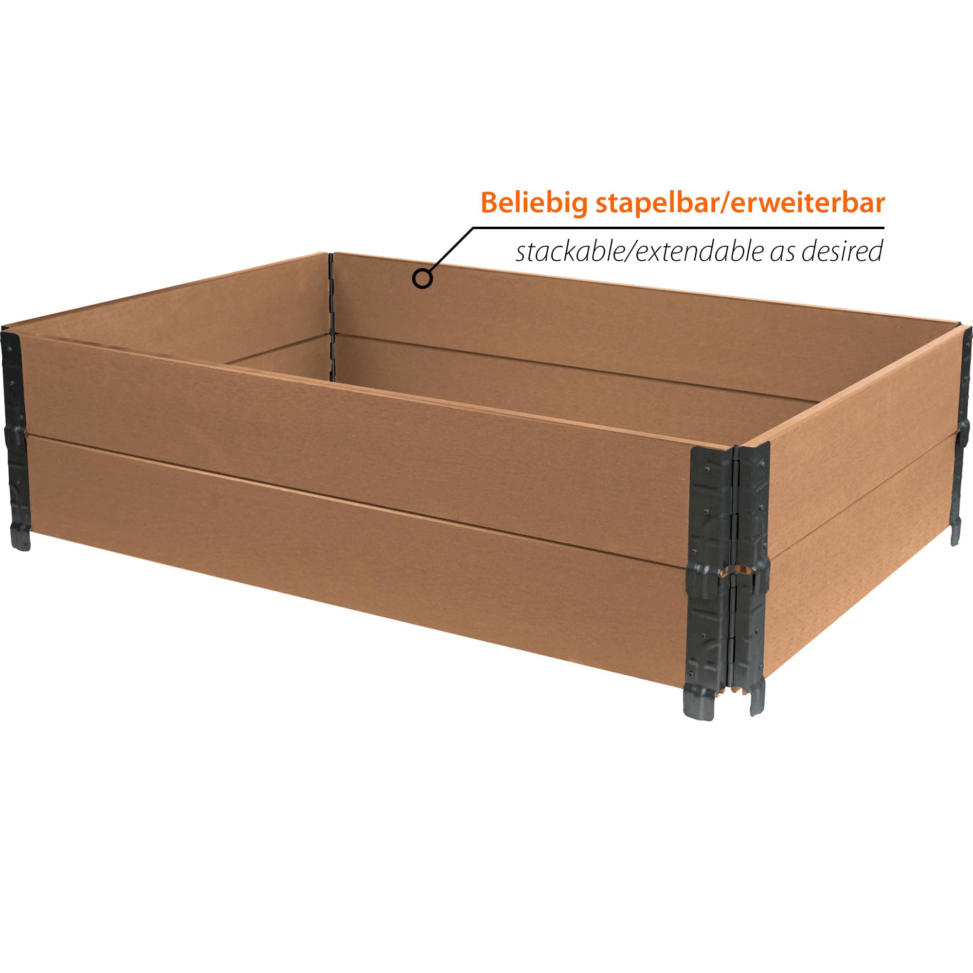 Snapklik.com : Dobar Weatherproof Pallet Frame Raised Bed Made Of ...