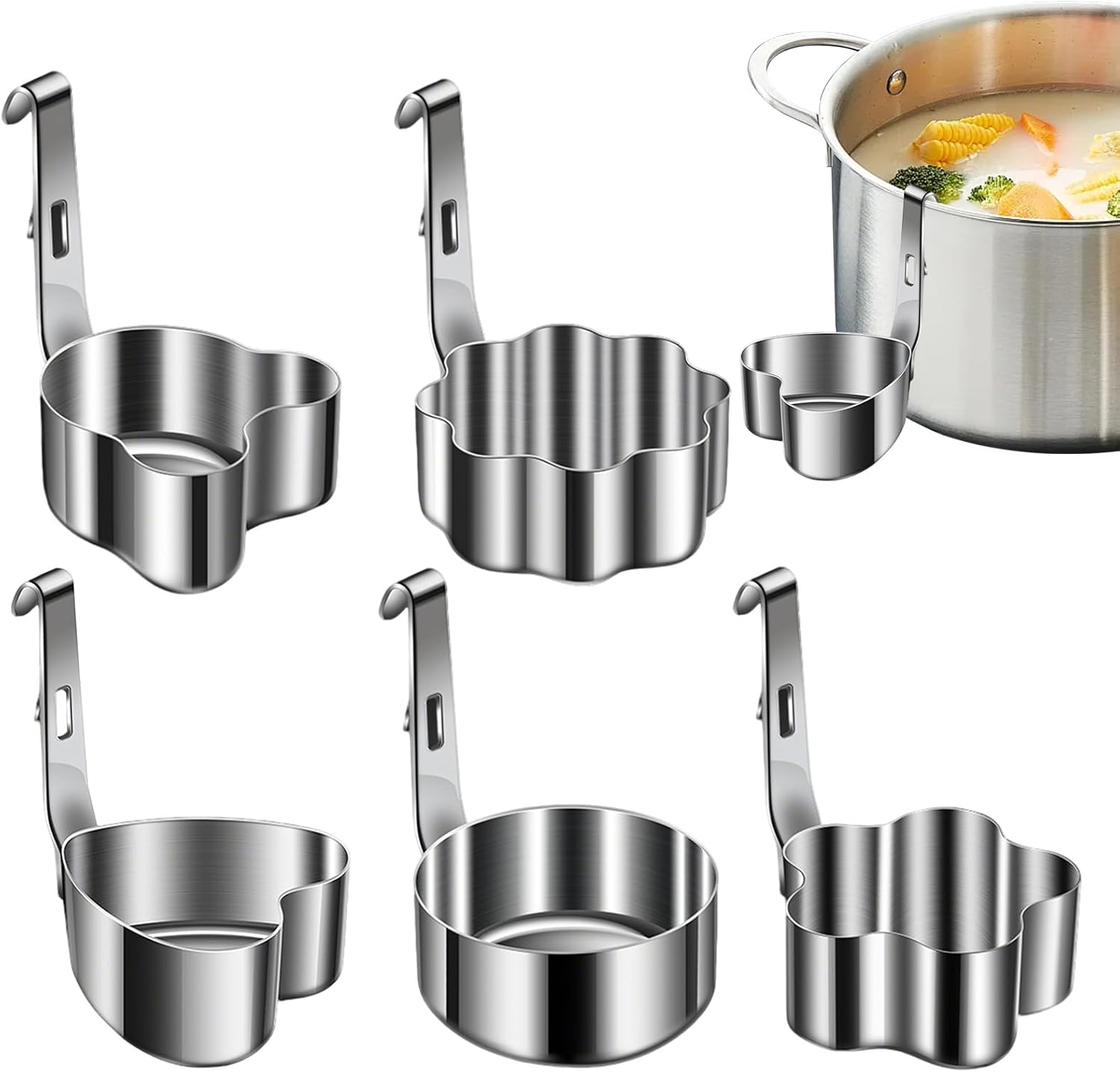 Egg Ring, Pancake Mold, 3.94x2.64x1.38 inch Crumpet Rings 5pcs Nonstick ...